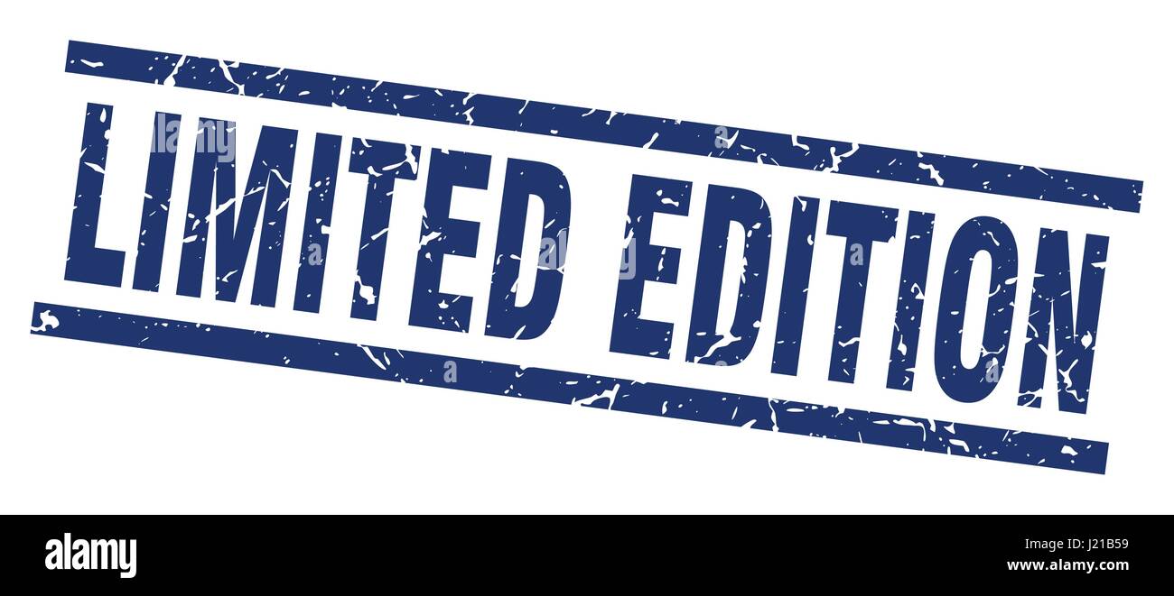 square grunge blue limited edition stamp Stock Vector Image & Art - Alamy