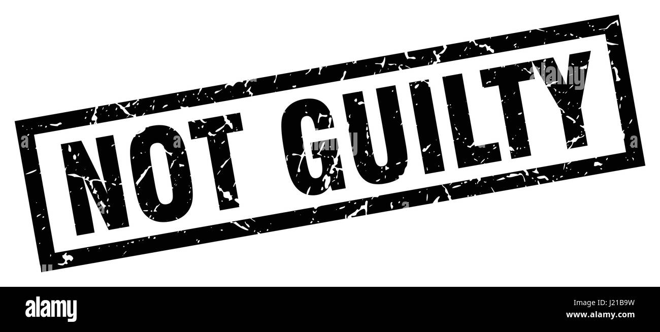 Not guilty Stock Vector Images - Alamy