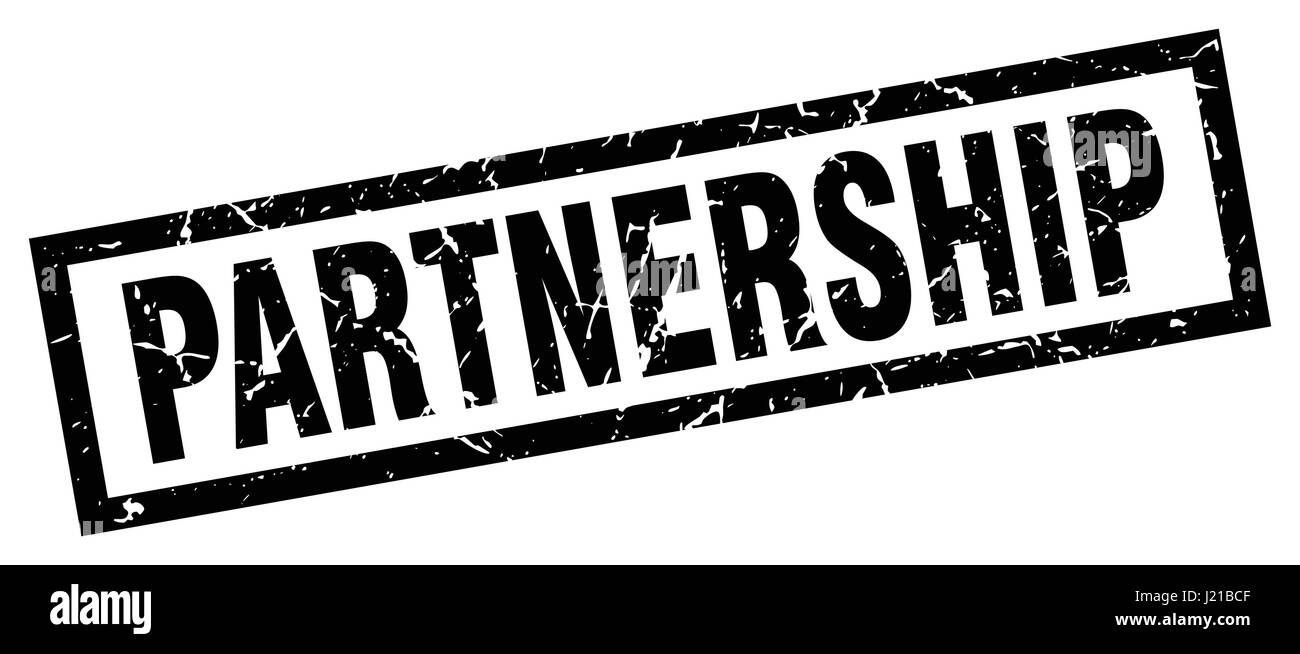 square grunge black partnership stamp Stock Vector Image & Art - Alamy