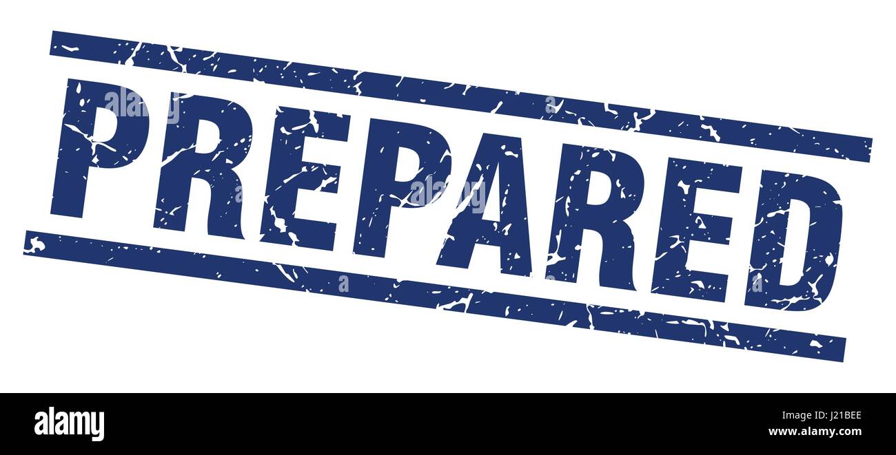 square grunge blue prepared stamp Stock Vector Image & Art - Alamy