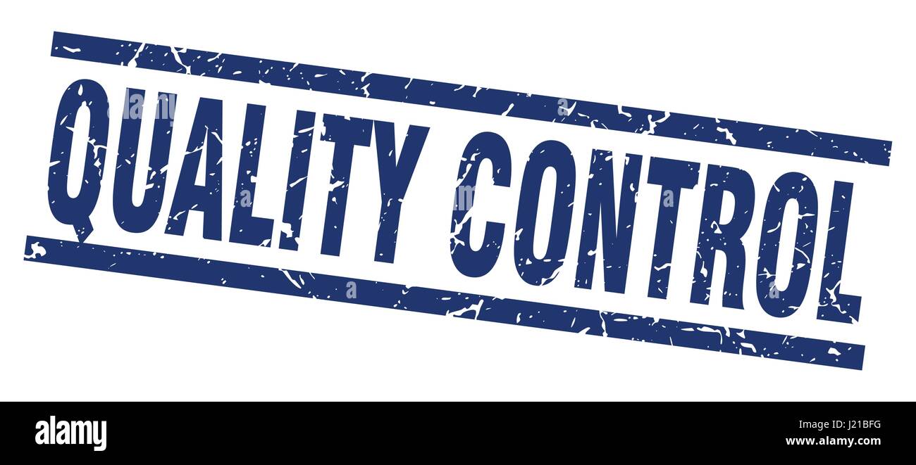 Quality control blue grunge stamp Stock Vector Images - Alamy