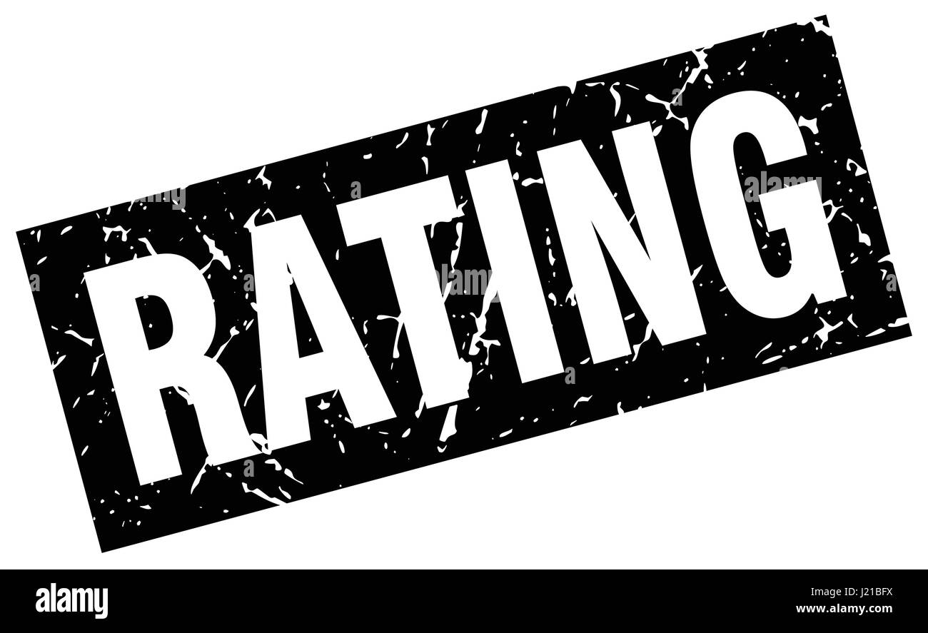 square grunge black rating stamp Stock Vector Image & Art - Alamy