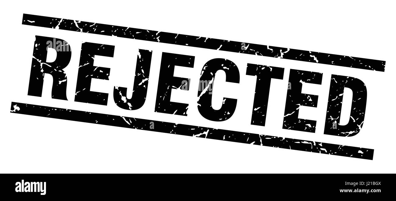 square grunge black rejected stamp Stock Vector Image & Art - Alamy