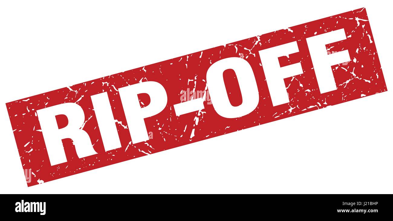 square grunge red rip-off stamp Stock Vector Image & Art - Alamy