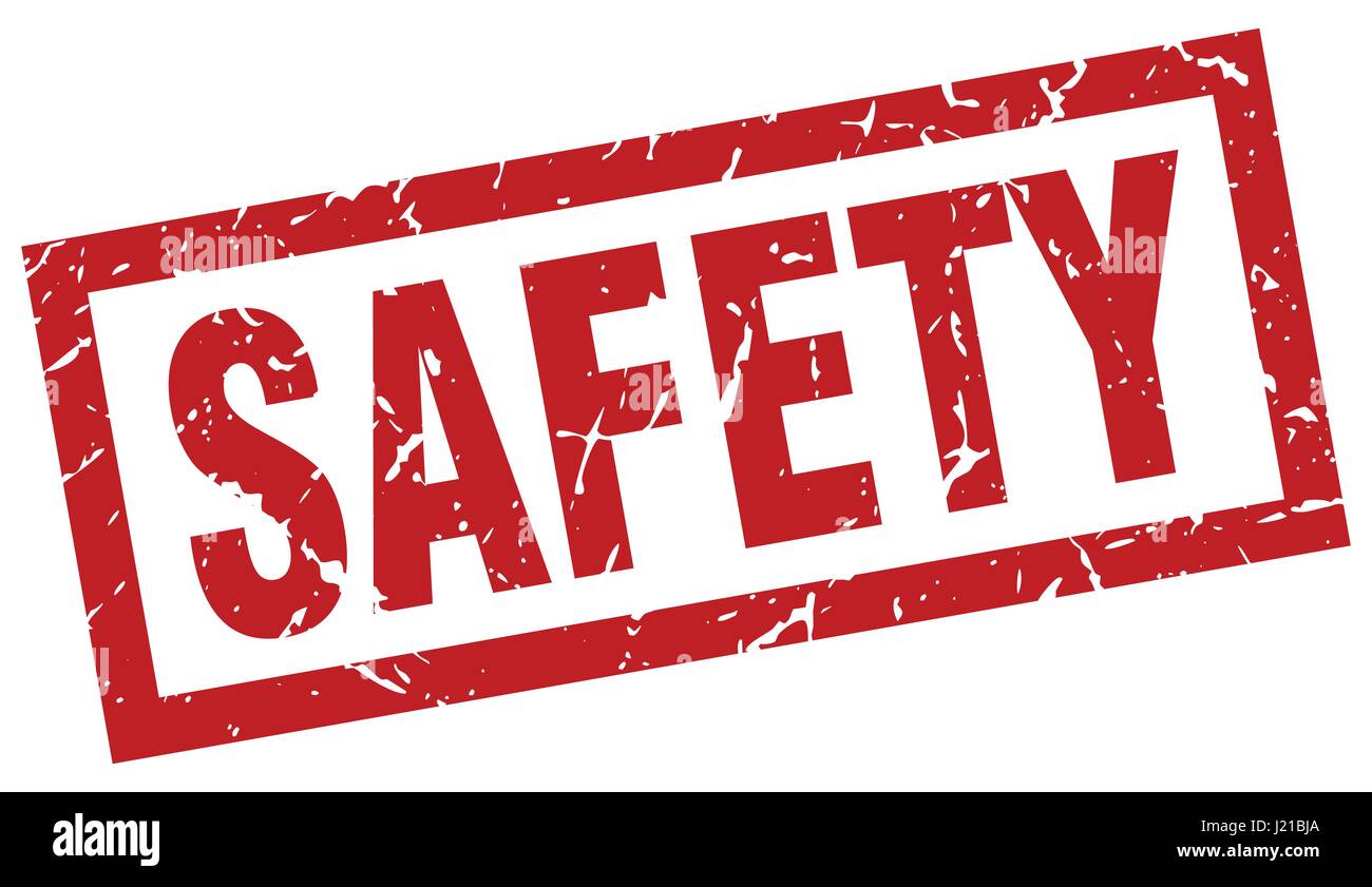 square grunge red safety stamp Stock Vector Image & Art - Alamy