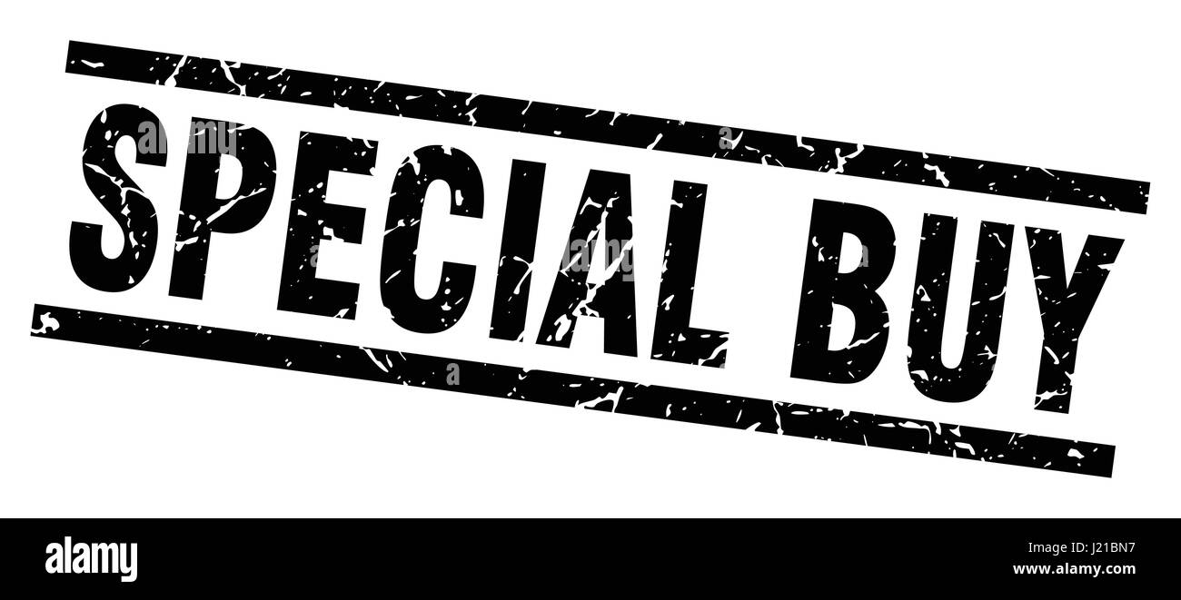 Special buy square stamp Black and White Stock Photos & Images - Alamy
