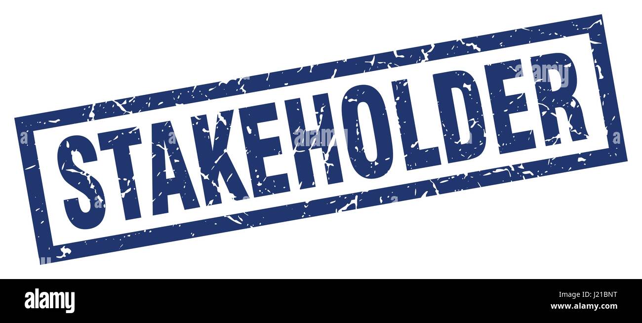 square grunge blue stakeholder stamp Stock Vector Image & Art - Alamy