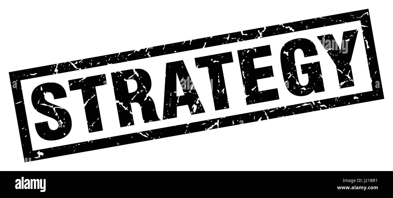 square grunge black strategy stamp Stock Vector Image & Art - Alamy