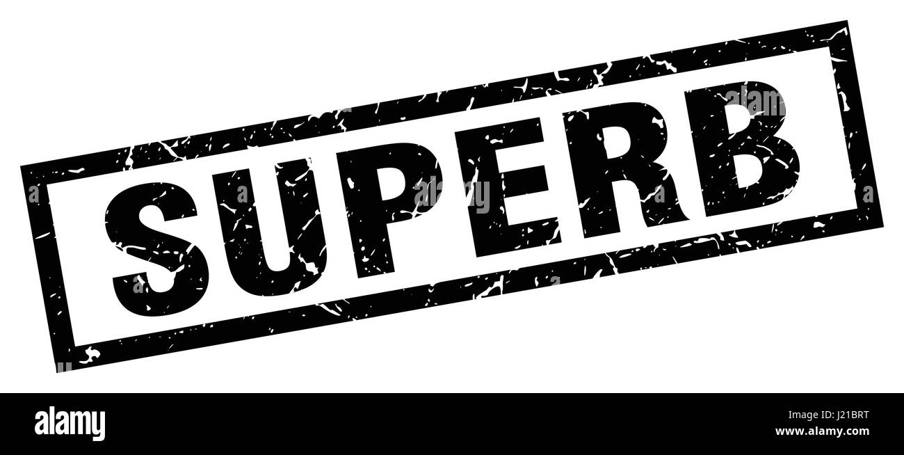 square grunge black superb stamp Stock Vector Image & Art - Alamy