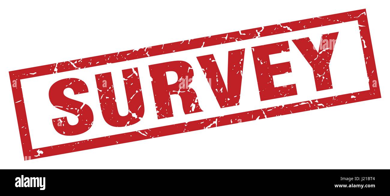 square grunge red survey stamp Stock Vector Image & Art - Alamy