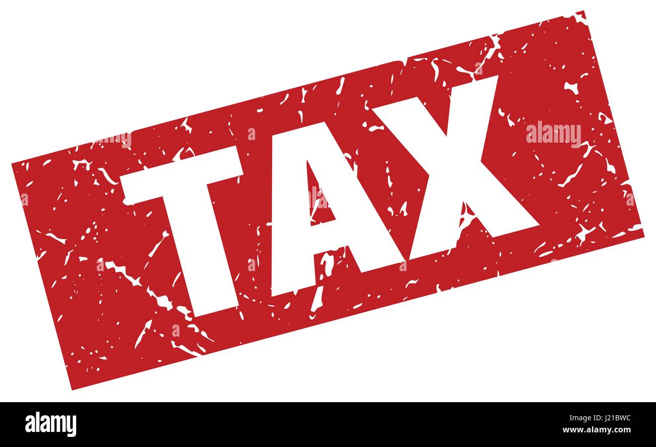 square grunge red tax stamp Stock Vector Image & Art - Alamy
