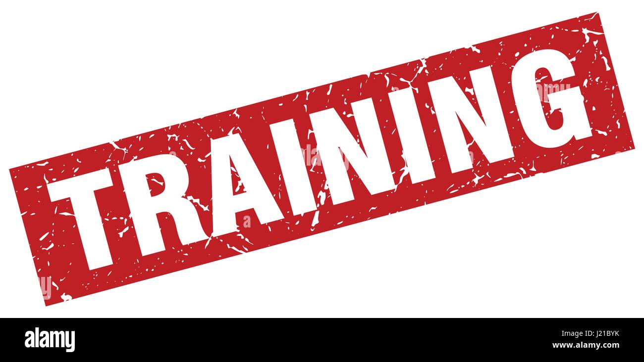 square grunge red training stamp Stock Vector Image & Art - Alamy