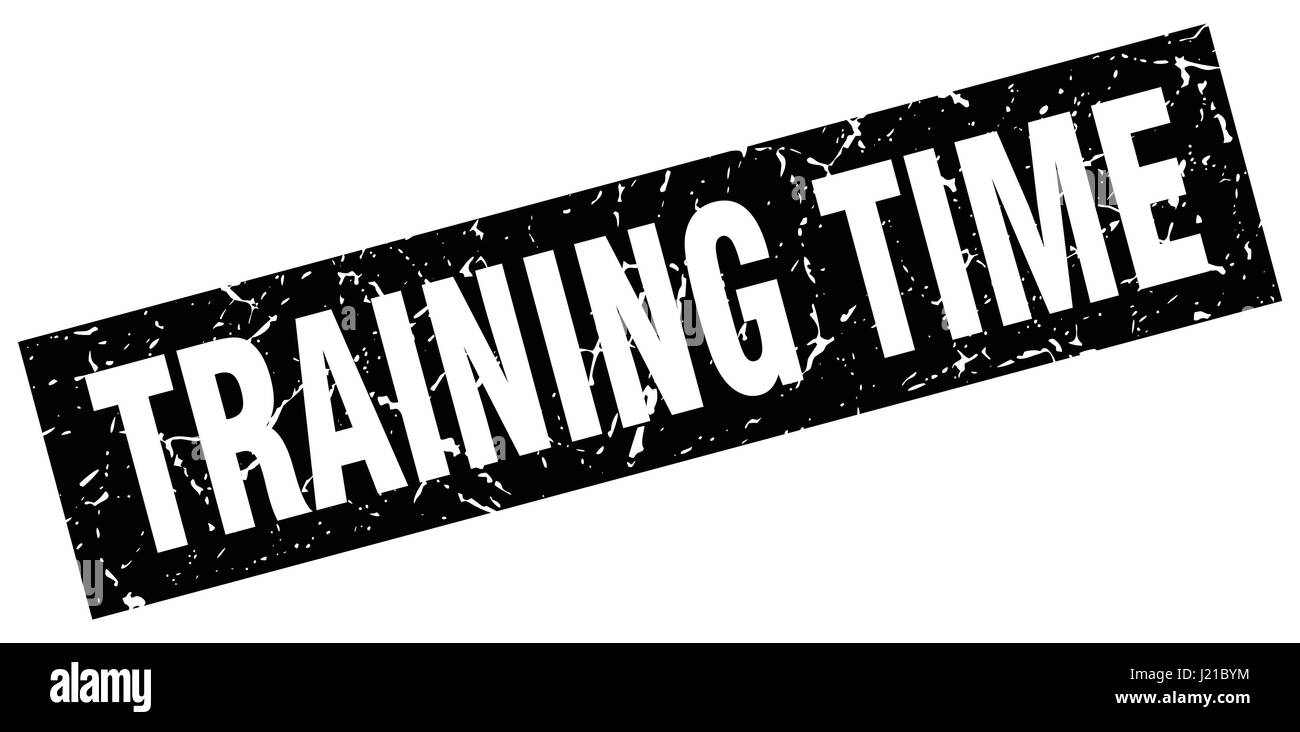 square grunge black training time stamp Stock Vector Image & Art - Alamy