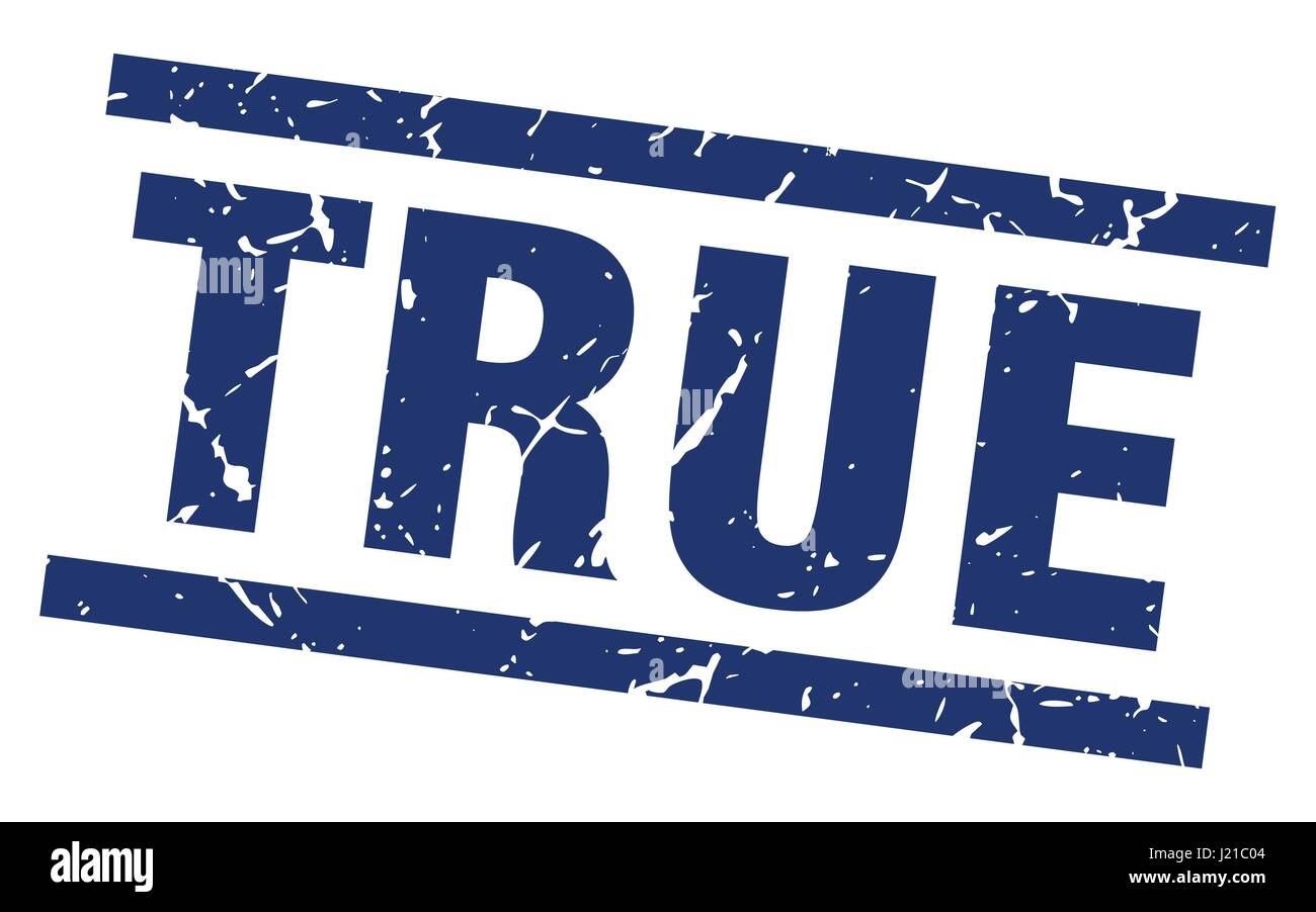 square grunge blue true stamp Stock Vector Image & Art - Alamy