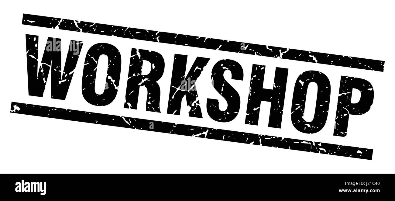 square grunge black workshop stamp Stock Vector Image & Art - Alamy