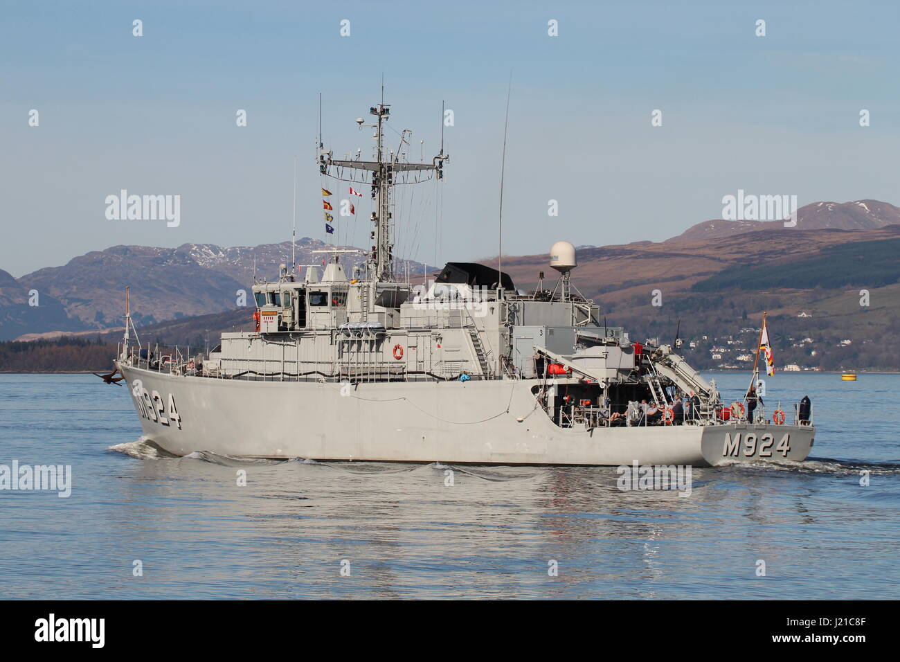 BNS Primula (M924), a Flower-class (or Tripartite-class) minehunter of ...