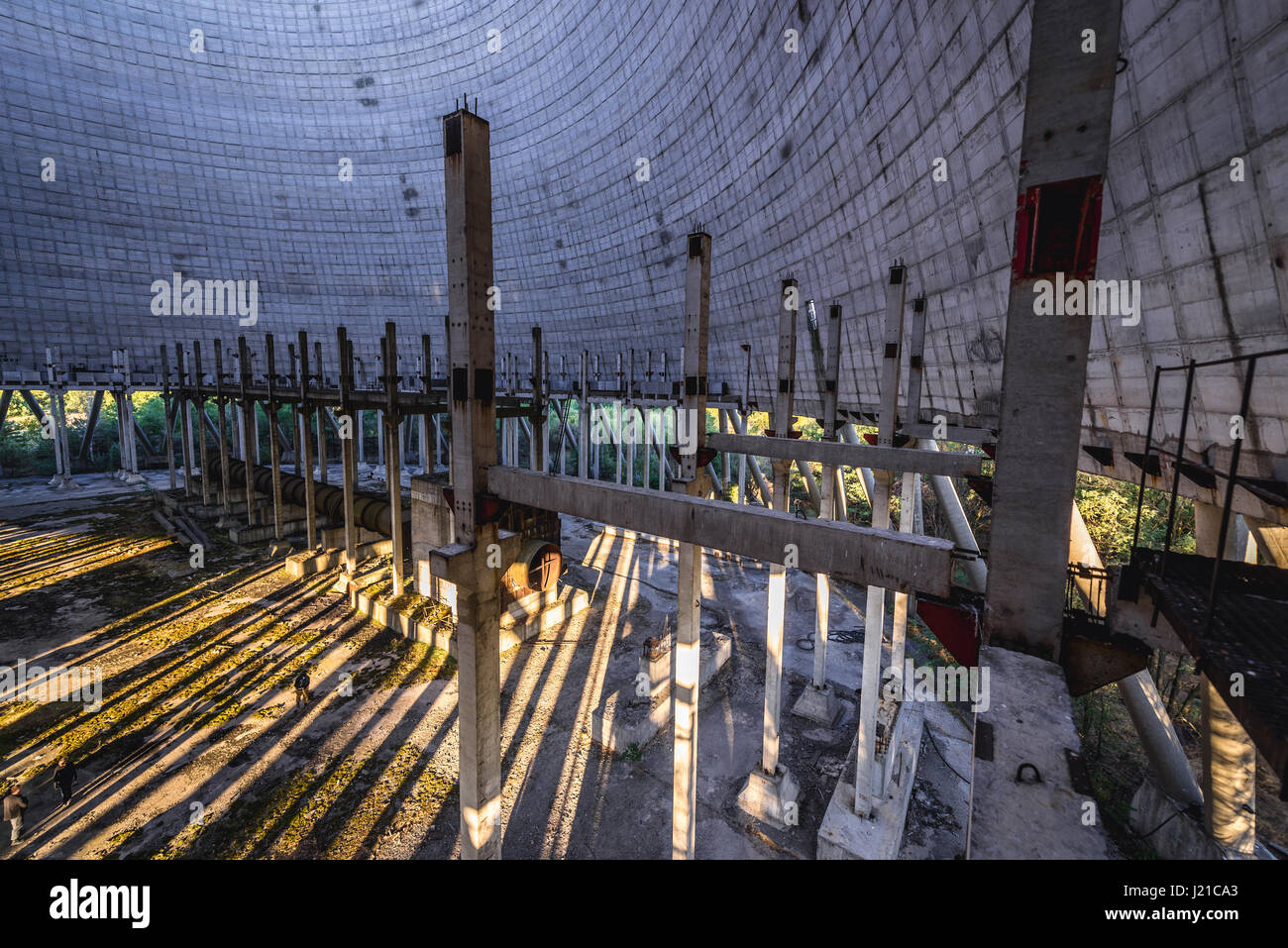 Ccooling tower constructions of Chernobyl Nuclear Power Plant in Zone ...