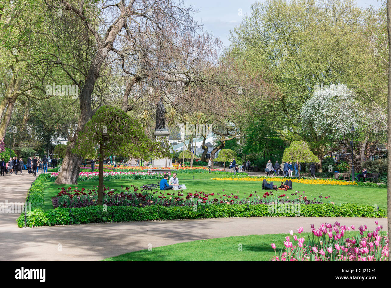 A London Park in April, London, England, UK Stock Photo - Alamy