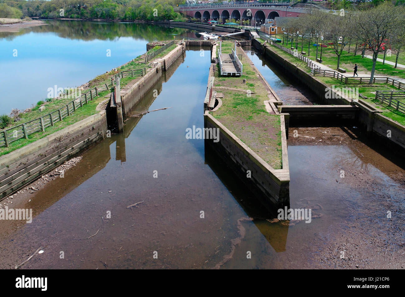 Northern Terminus of the Old Delaware and Raritan Canal in New ...