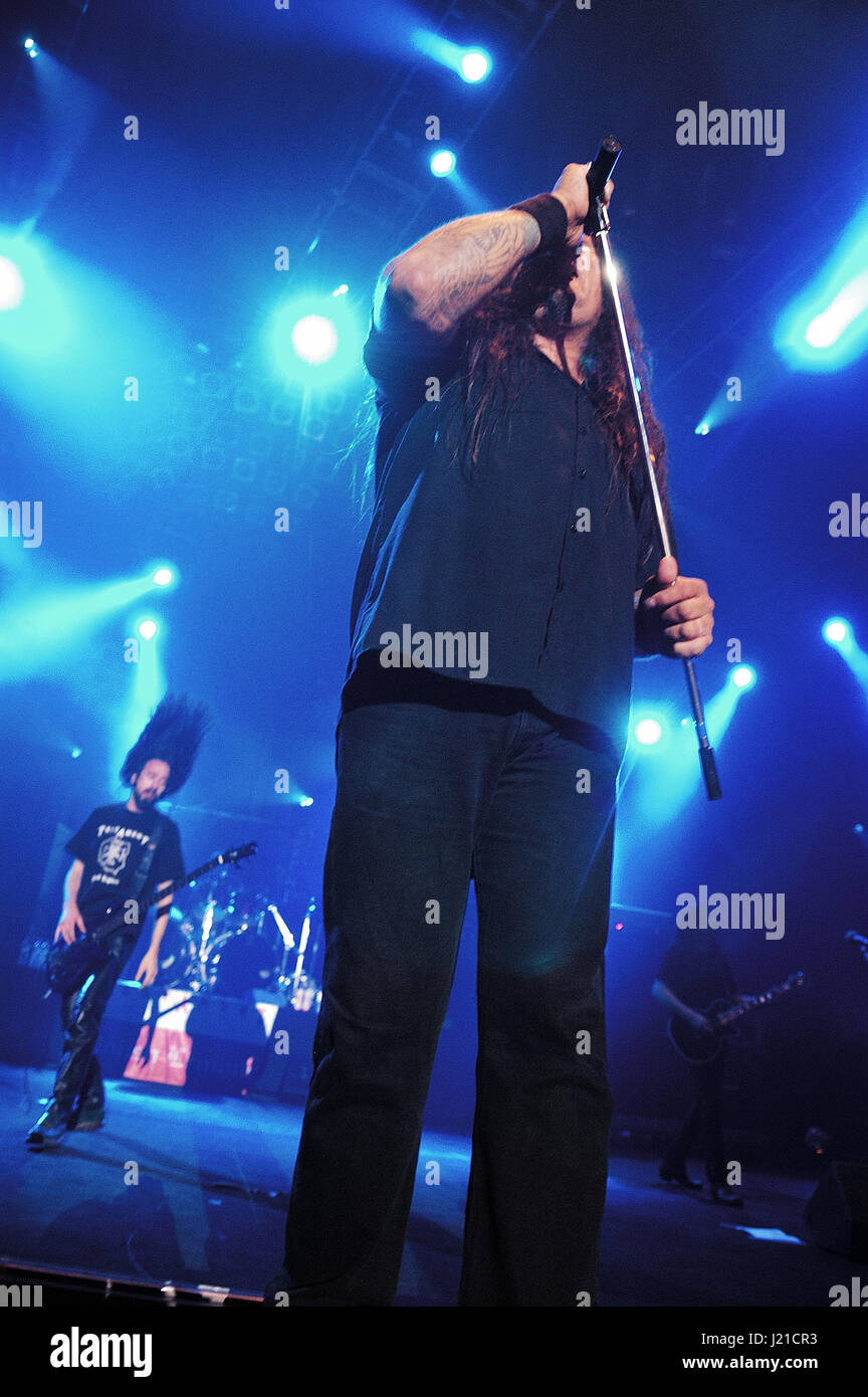 Alex Skolnick, Greg Christian, Paul Bostaph, Chuck Billy i Eric ...