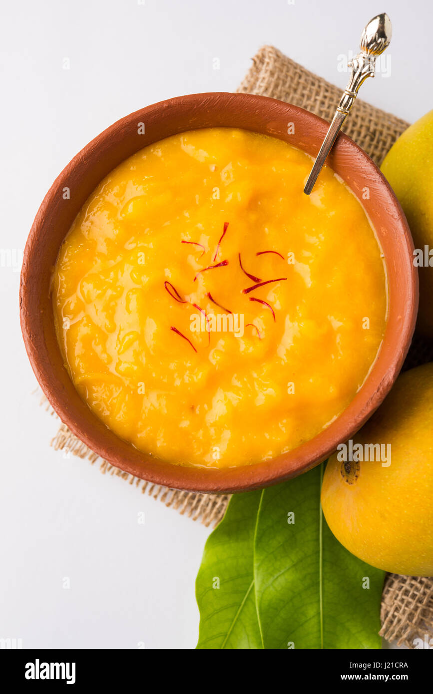 alphonso mango pulp or hapus aam ras or amba ras in marathi, selective ...