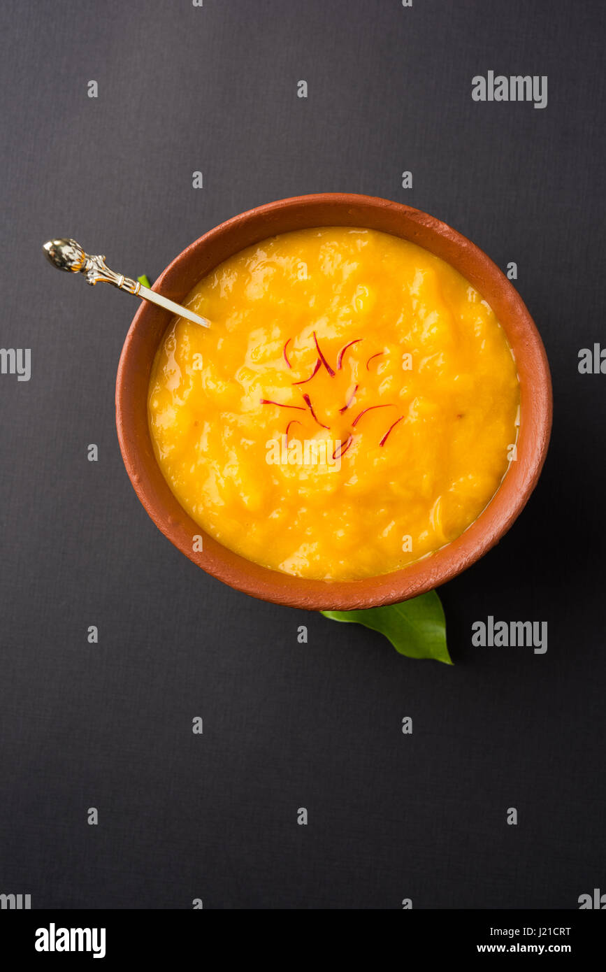 alphonso mango pulp or hapus aam ras or amba ras in marathi, selective ...