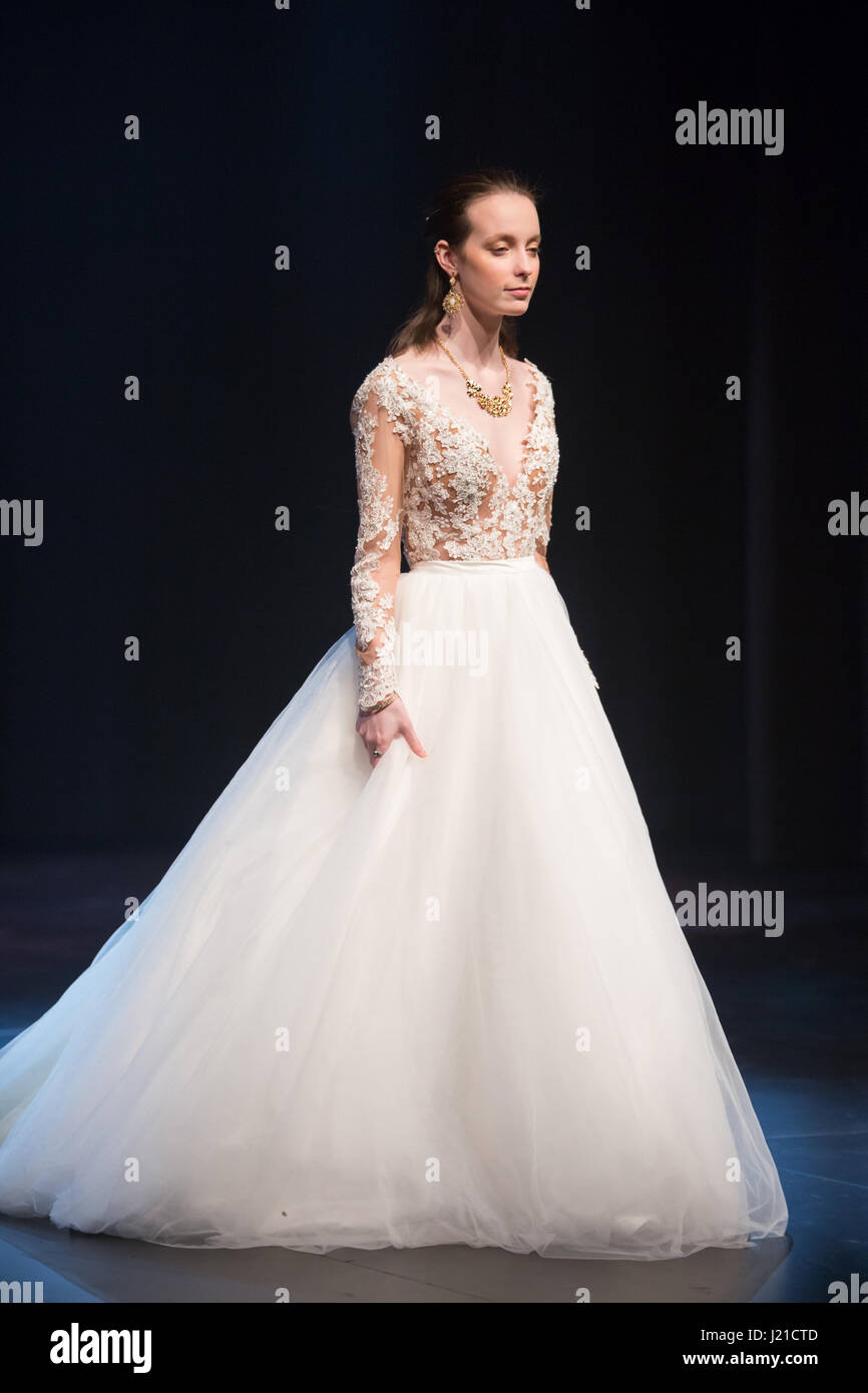 female bridal outfit on stage Stock Photo - Alamy