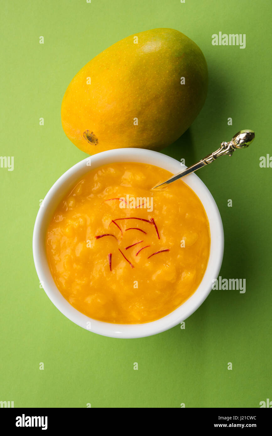 alphonso mango pulp or hapus aam ras or amba ras in marathi, selective ...