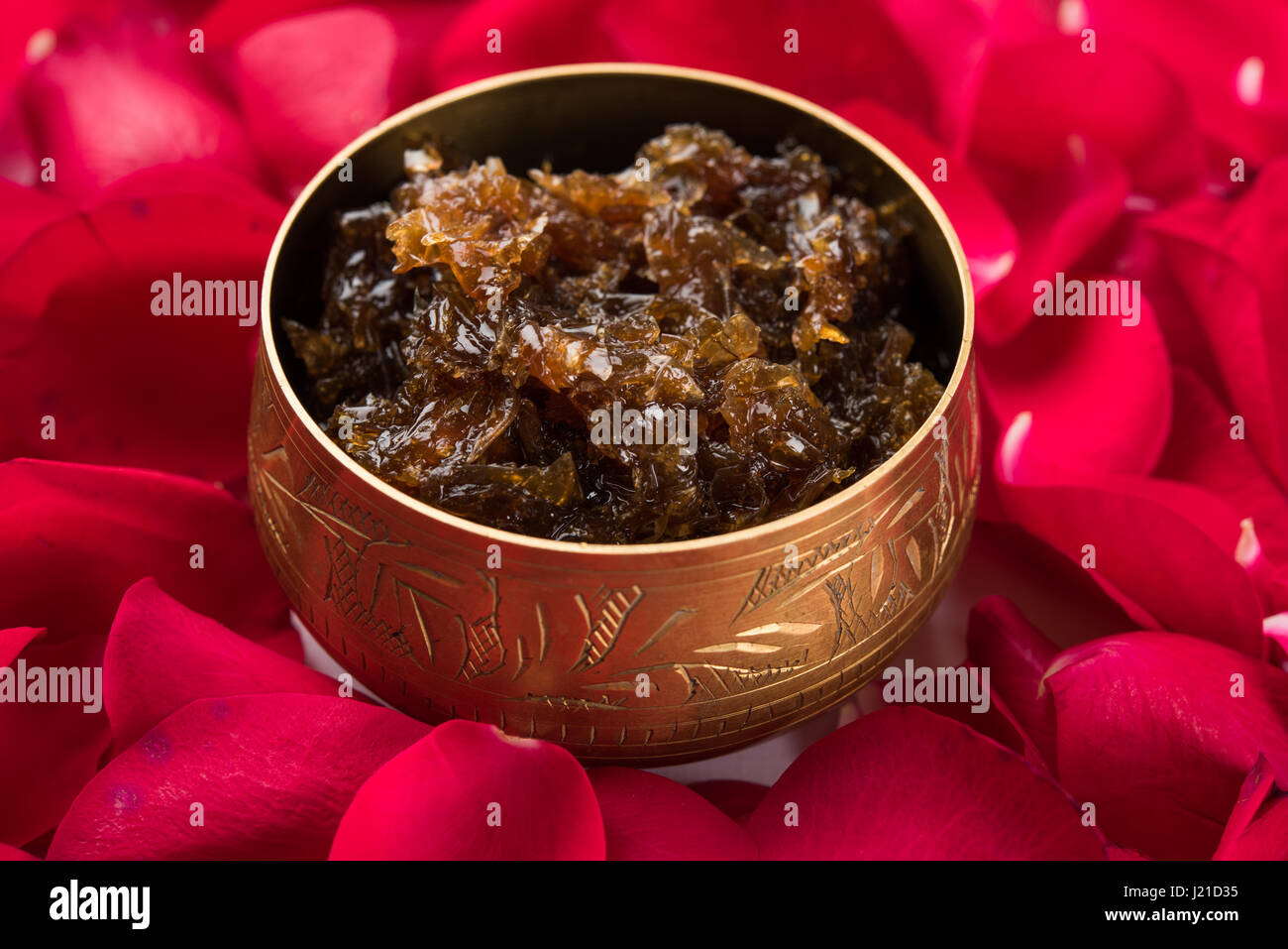 Gulkand, also known as Gulqand, is a sweet preserve of rose petals ...