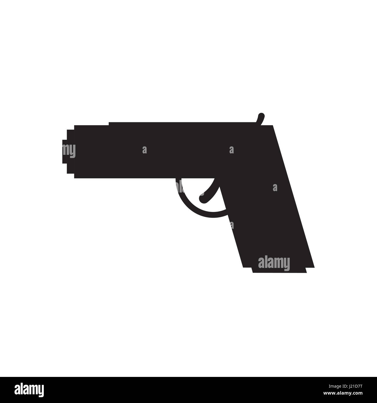 gun weapon icon Stock Photo - Alamy