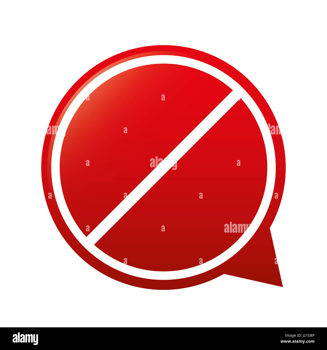 forbidden sign icon Stock Photo - Alamy