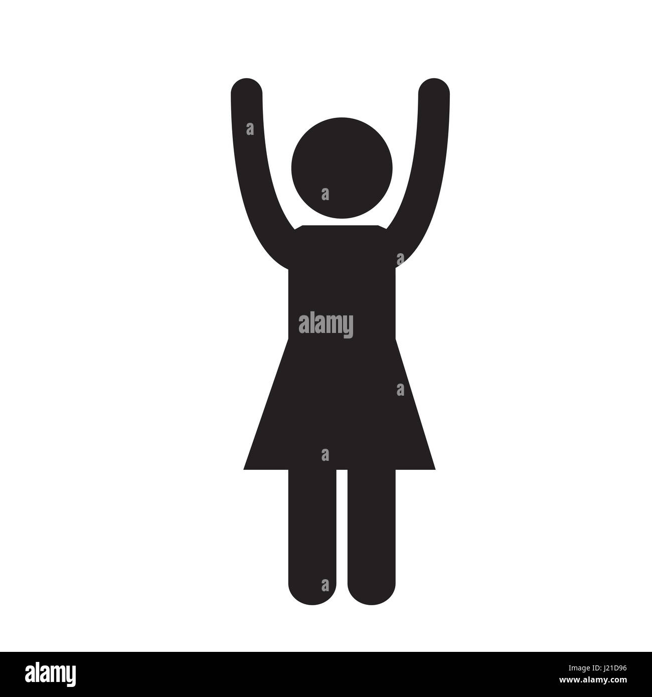 pictogram woman icon Stock Photo - Alamy