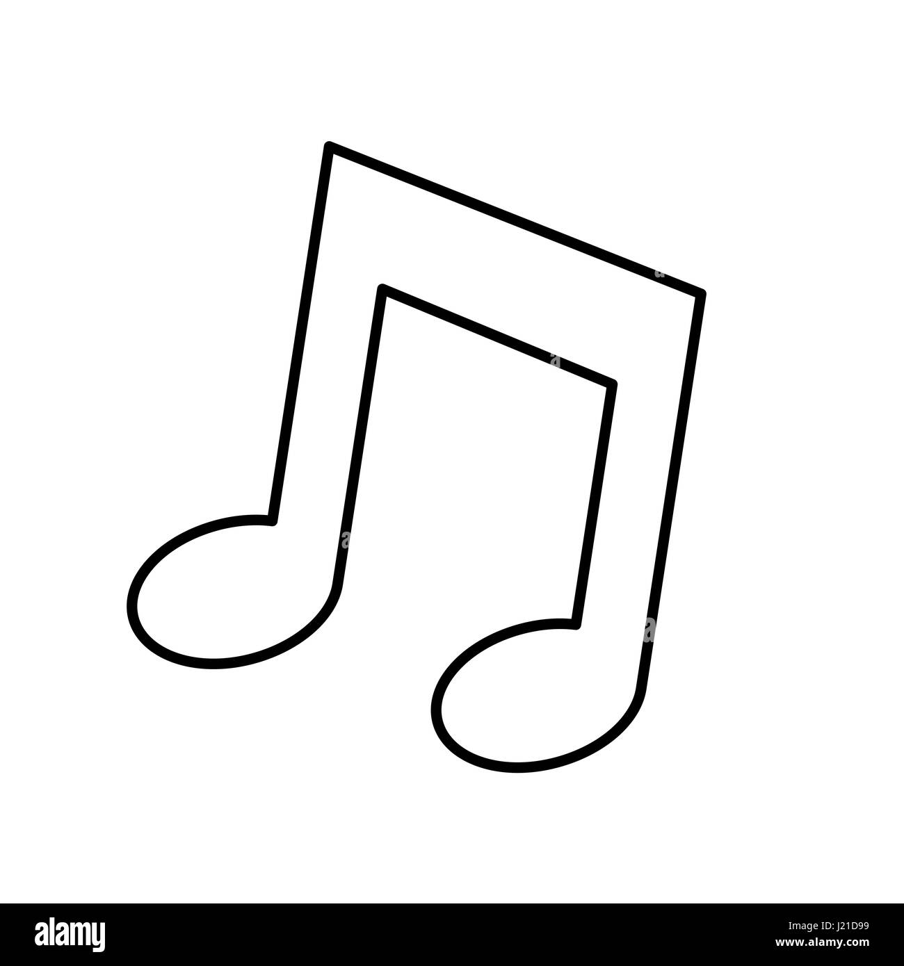 musical note icon Stock Photo - Alamy
