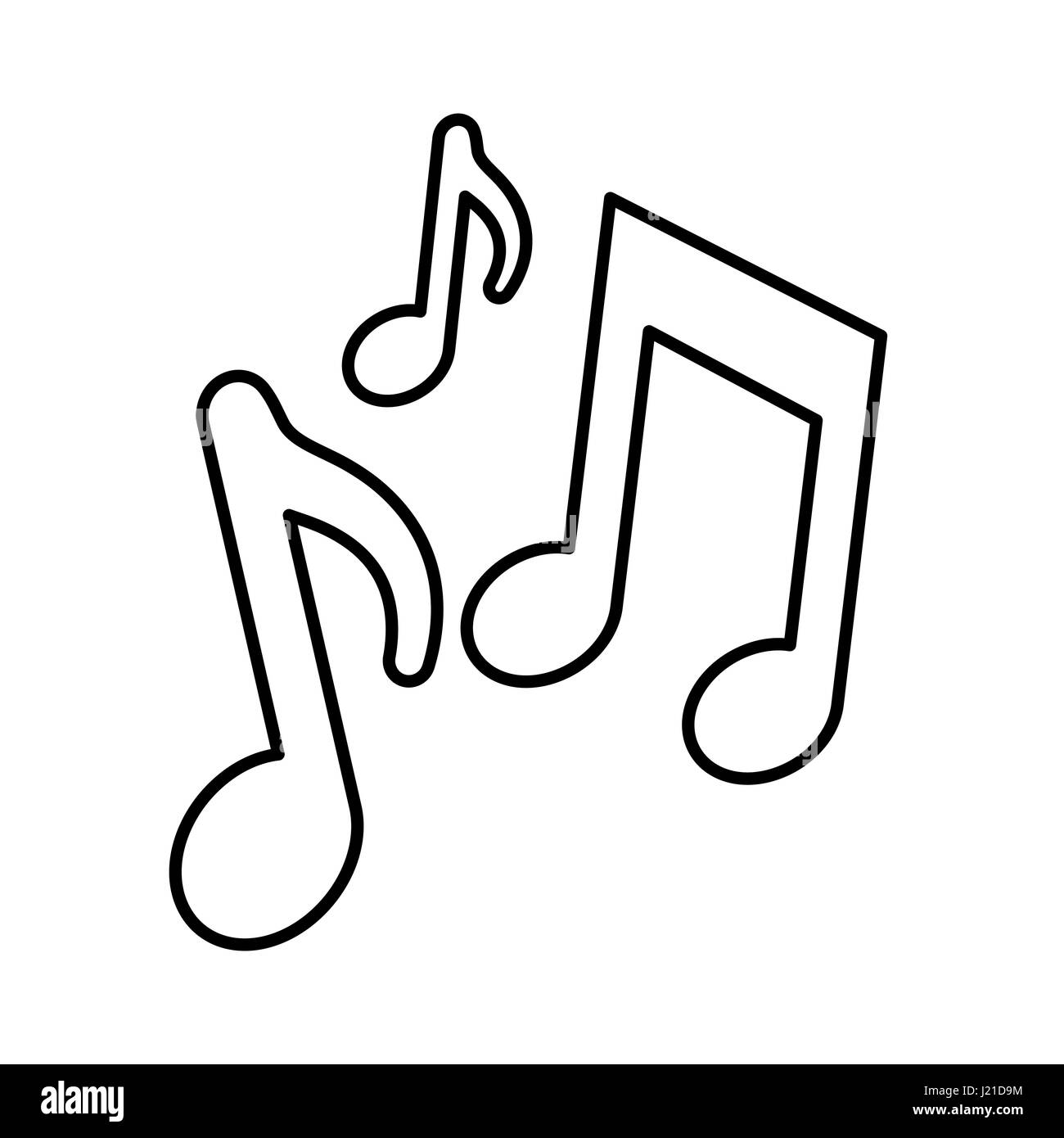 musical notes icon Stock Photo - Alamy