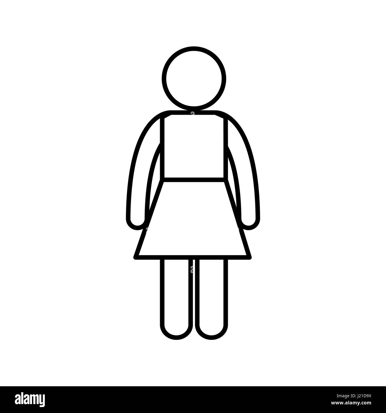 Female Social Media Icon Vector Black and White Stock Photos & Images ...