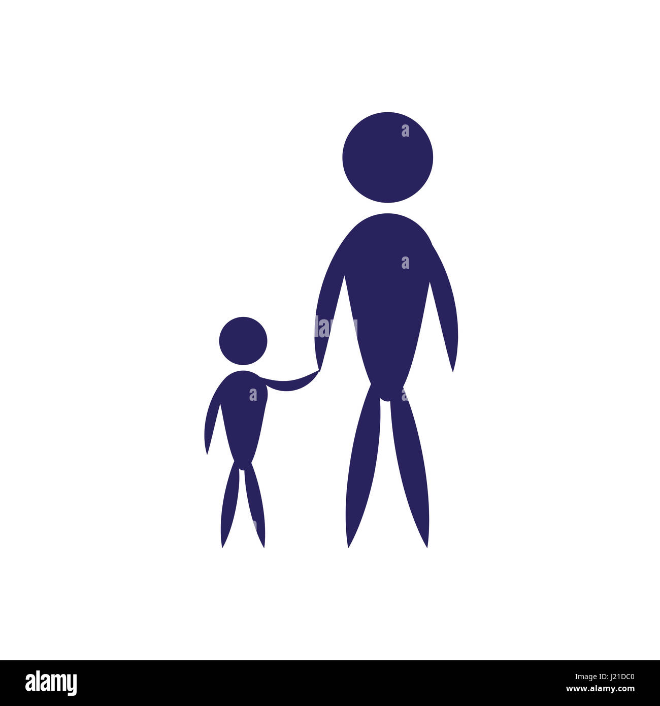 man with his son icon Stock Photo - Alamy