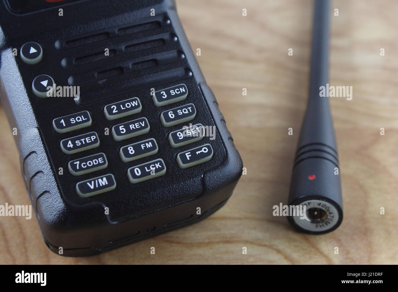 Walkie Talkie Hand Held Keypad and Antenna Stock Photo - Alamy