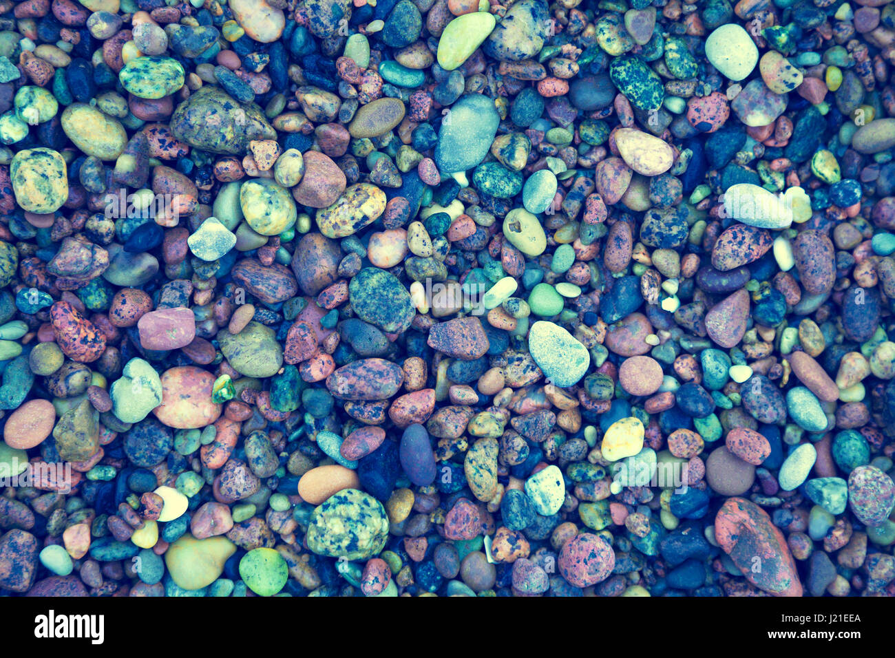 Natural vintage colorful pebbles background Stock Photo - Alamy