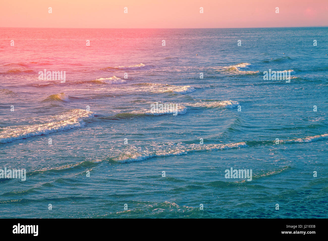 Early morning, sunrise over sea Stock Photo - Alamy