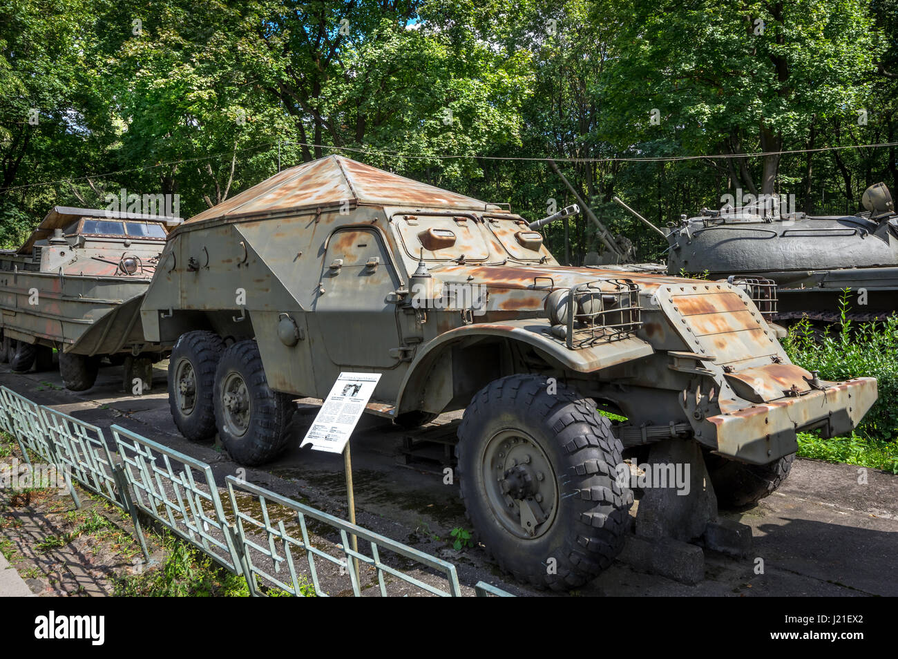 BTR-152, six-wheeled Soviet armoured personnel carrier, one of the ...