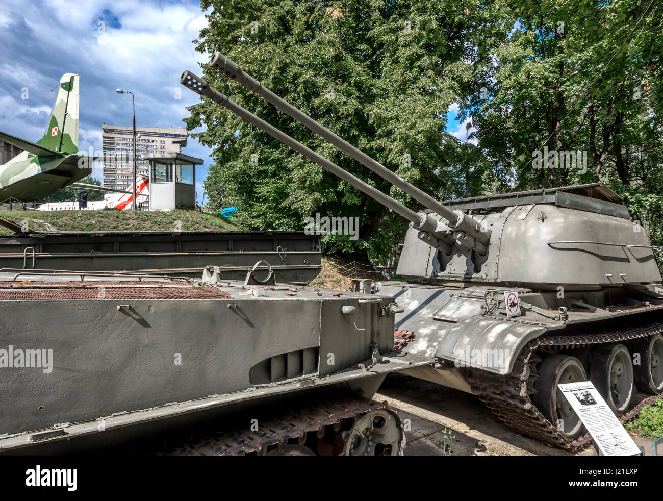 Soviet ZSU-57-2, self-propelled anti-aircraft gun with two 57 mm auto ...