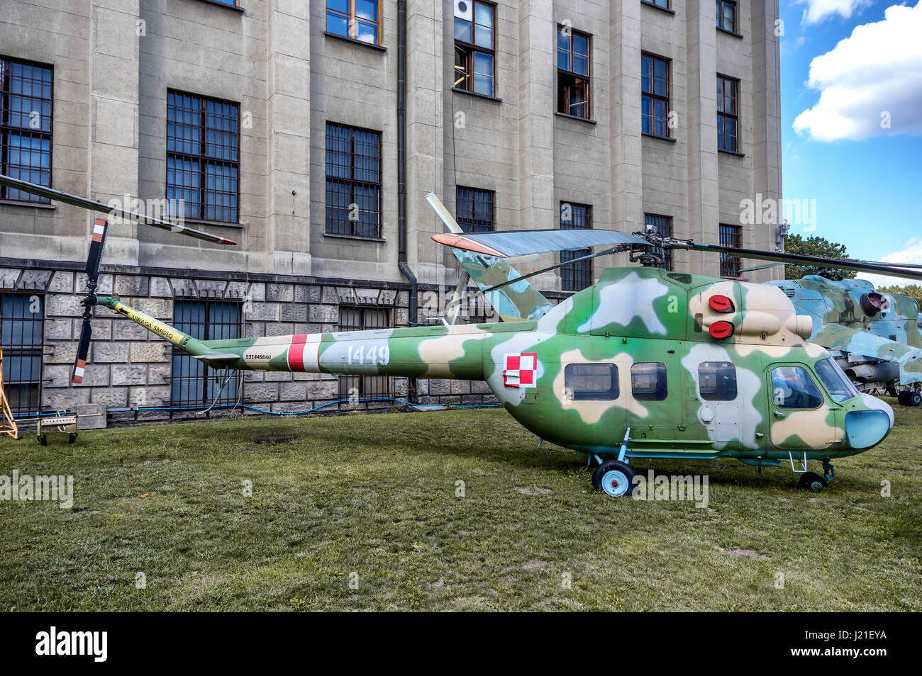 Polish Mi-2P Hoplite in front of the Museum of the Polish Army - Warsaw ...