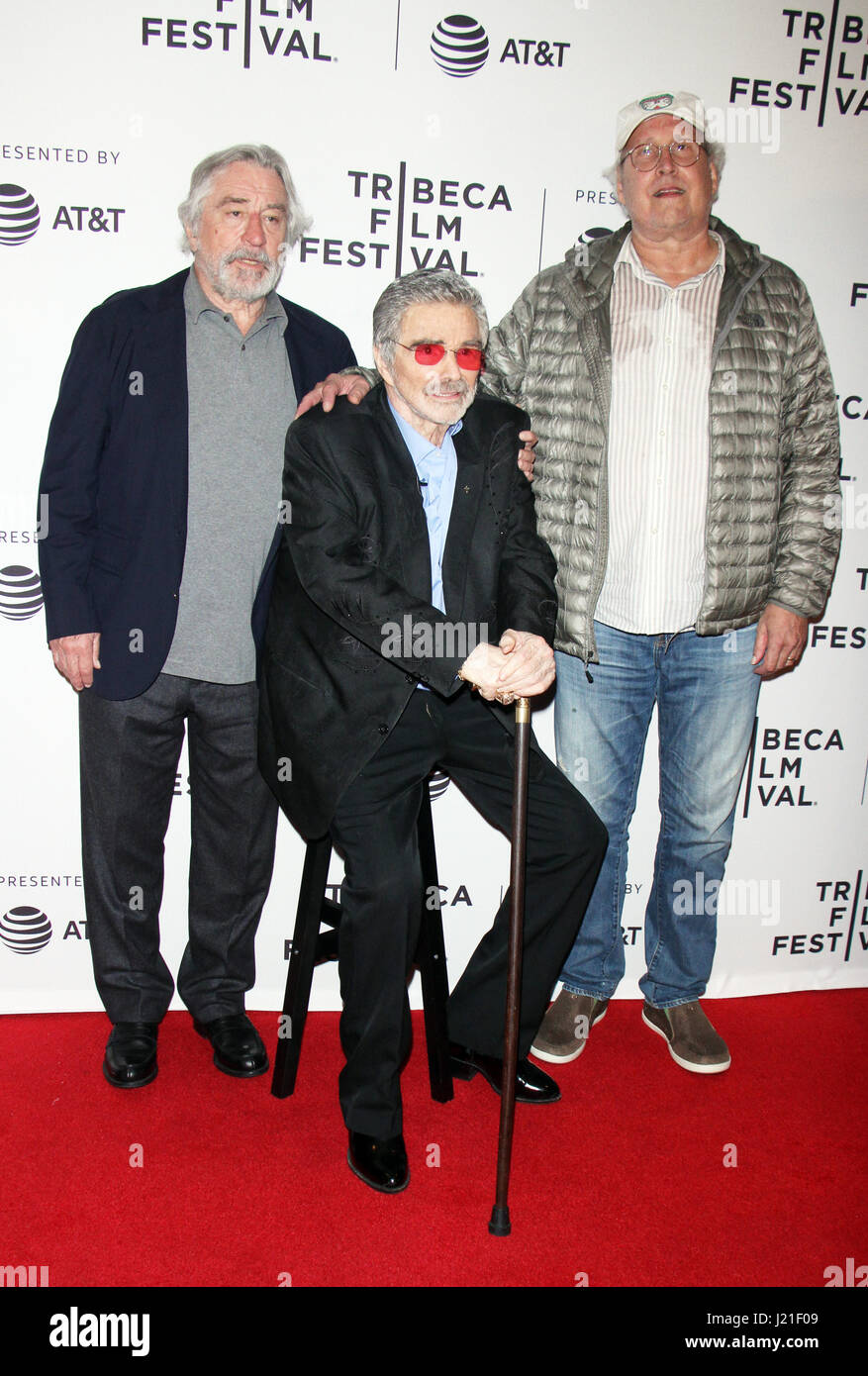 NEW YORK, NY April 22, 2017 Robert De Niro, Burt Reynolds, Chevy Chase ...