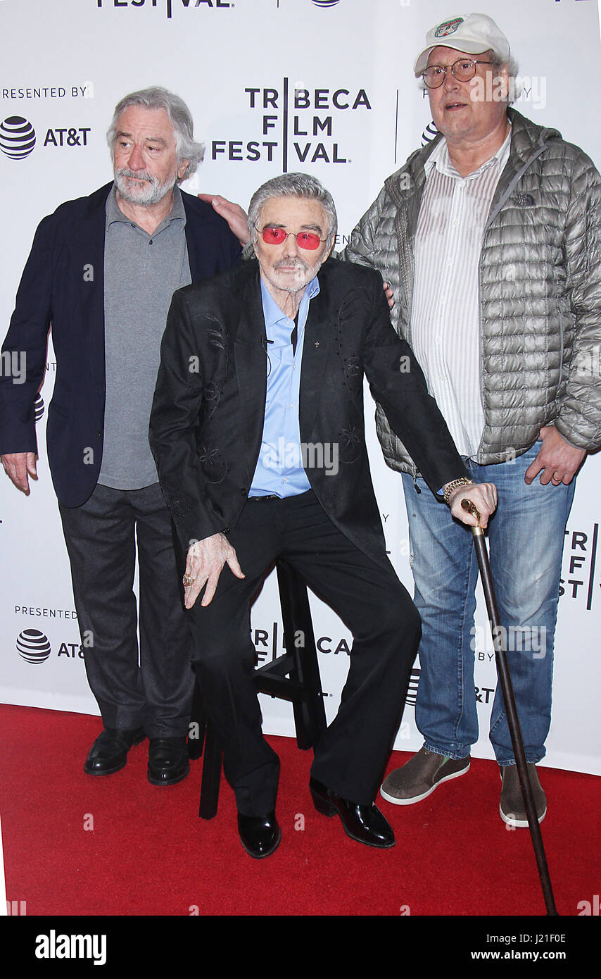 NEW YORK, NY April 22, 2017 Robert De Niro, Burt Reynolds, Chevy Chase ...