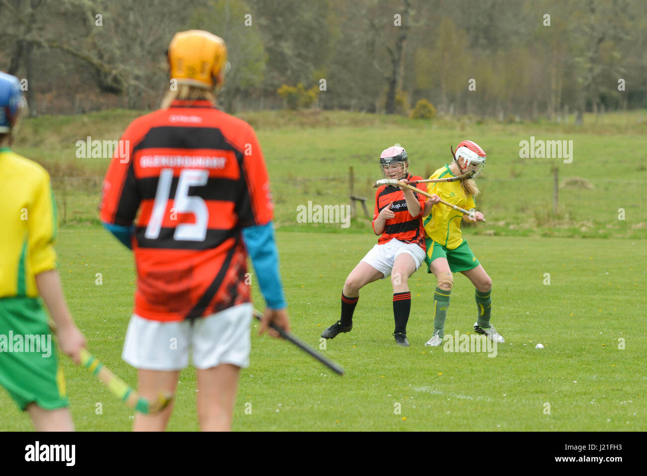 Shinty game hi-res stock photography and images - Alamy