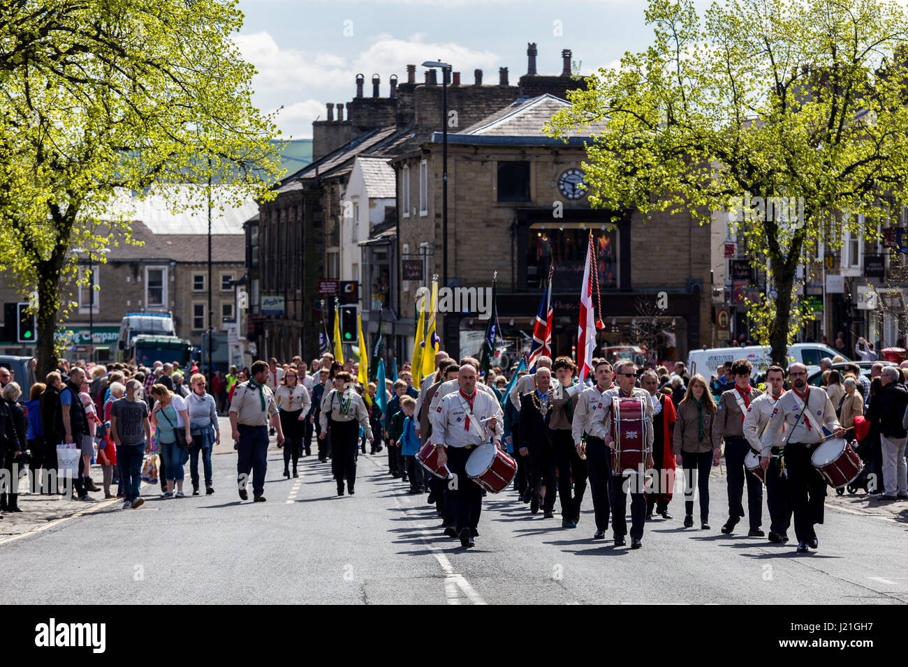 St georges day scouts parade hi-res stock photography and images - Alamy