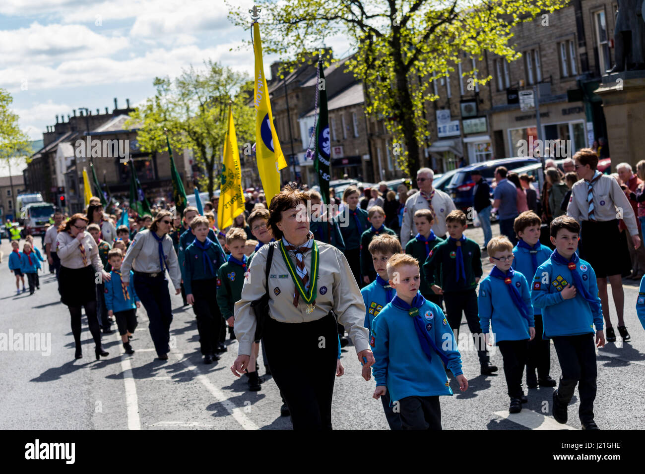 St georges day scouts parade hi-res stock photography and images - Alamy