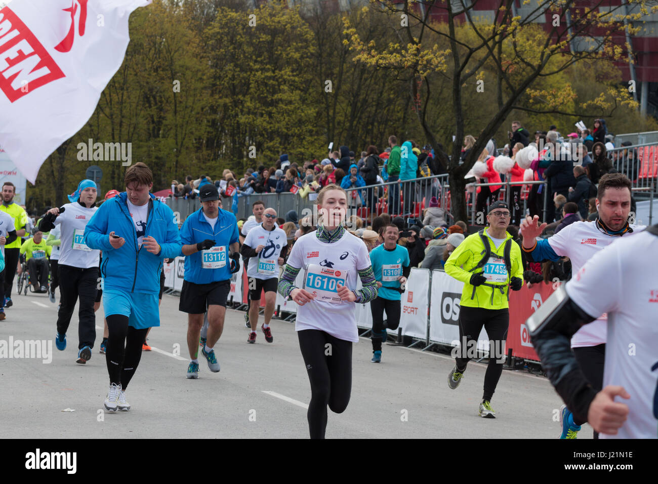 Warsaw, Poland. 23rd Apr, 2017. International contestants in Orlen ...
