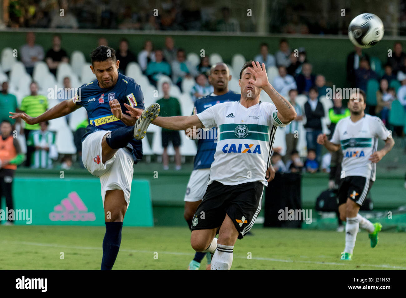 Curitiba, Brazil. 23rd Apr, 2017. Kleber'igh duriduring Coritiba x ...