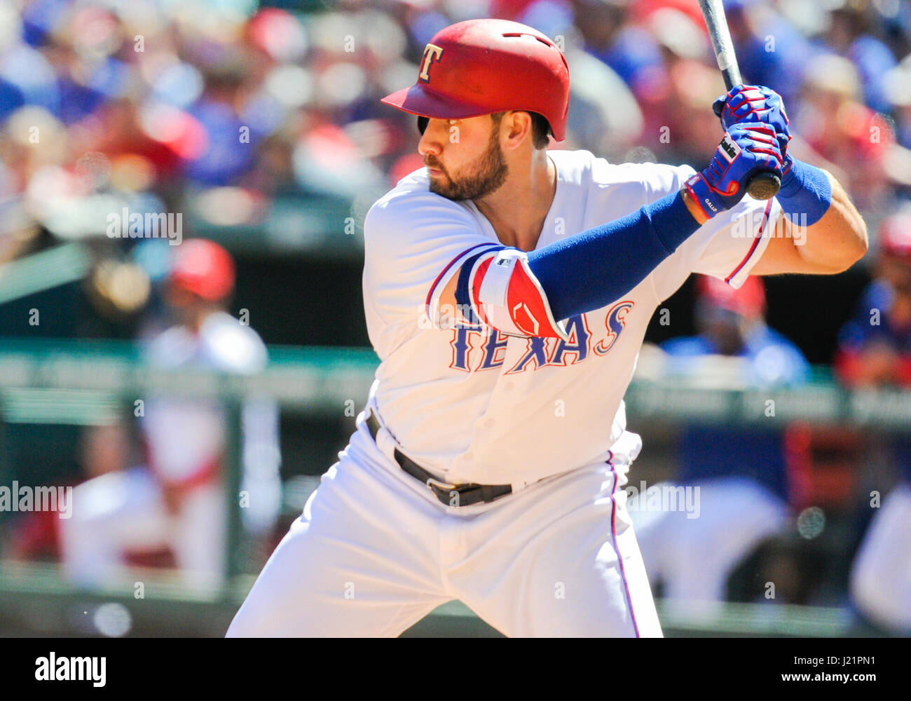 Arlington, Texas, USA. 23rd Apr, 2017. Texas Rangers designated hitter ...